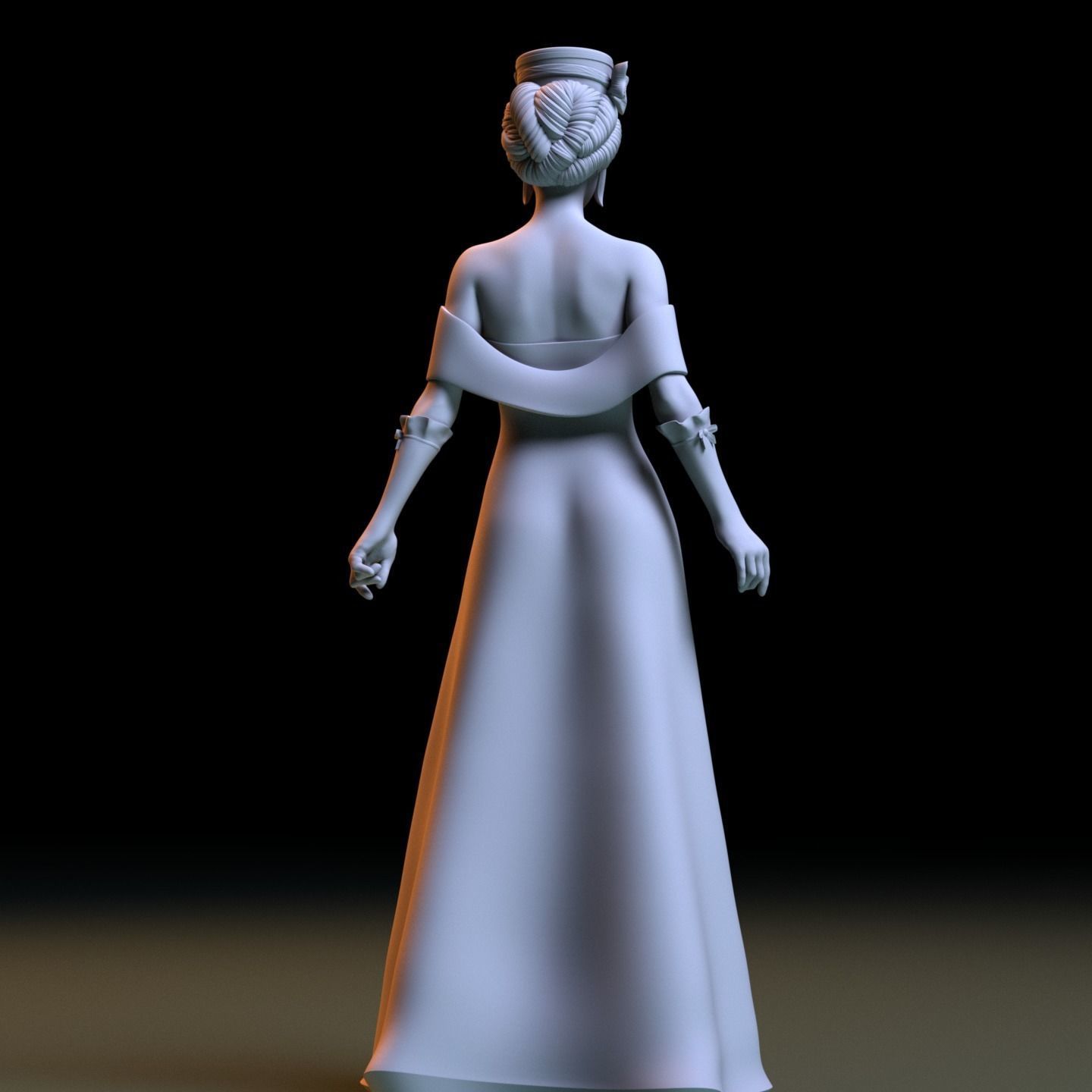 FRENCH LADY 3D model 3D printable | CGTrader