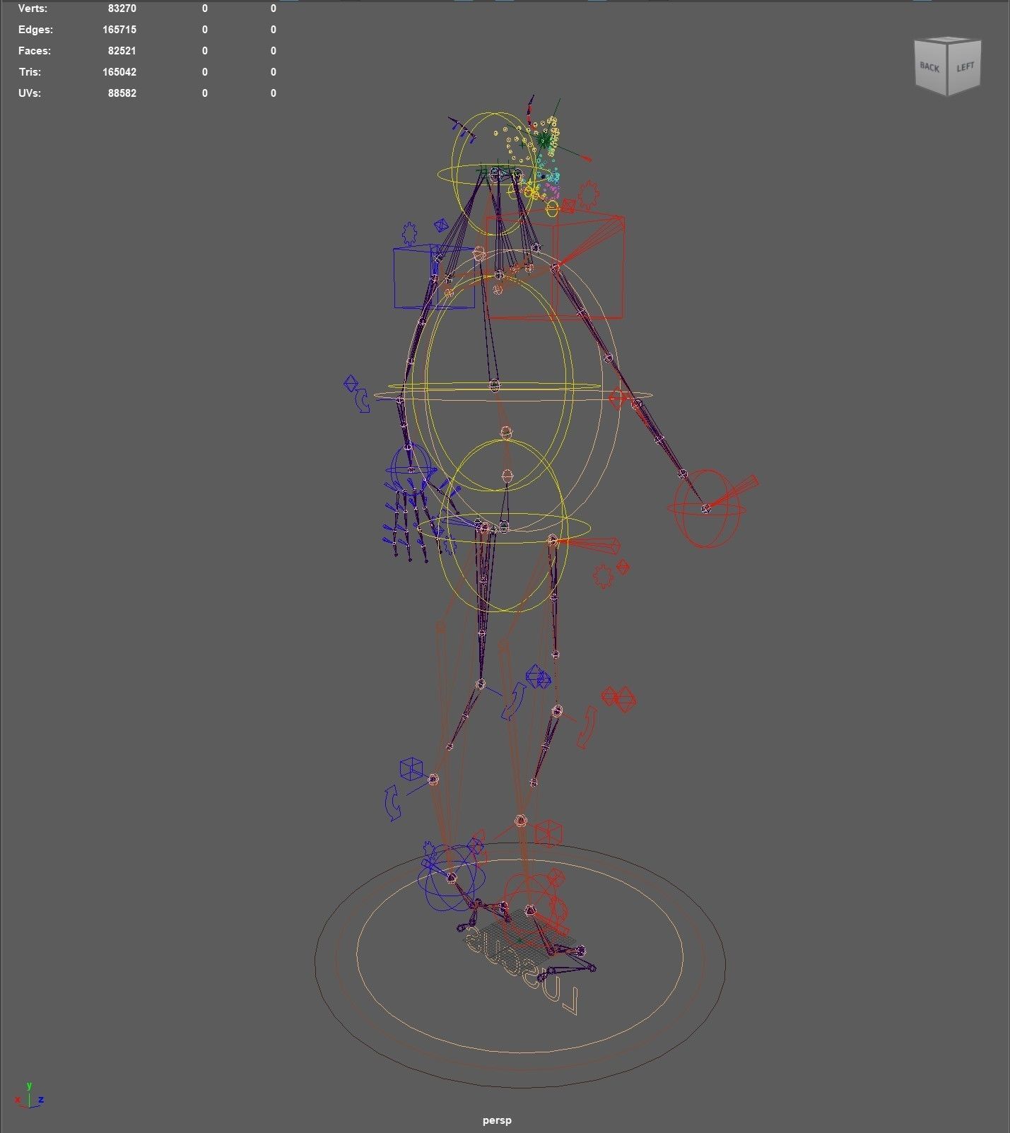 Advanced Rigged and Skined Creature 3D model animated rigged | CGTrader