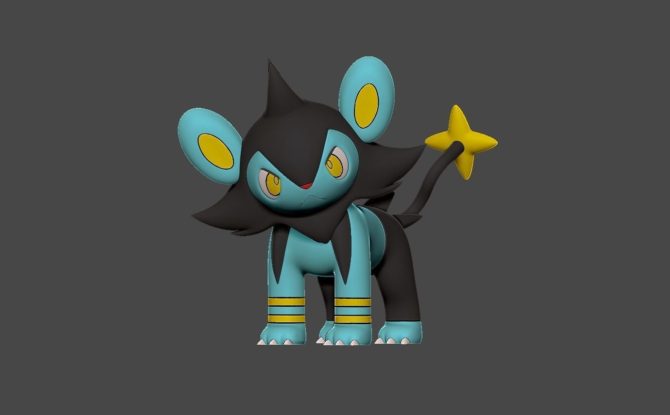 Pokemon shinx evolution pack 3D model 3D printable | CGTrader