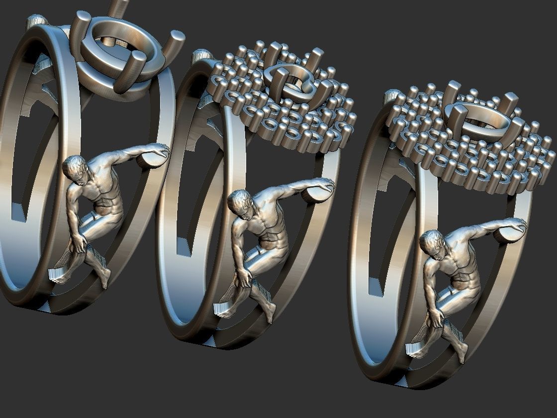 Physical Education Rings 3D model 3D printable | CGTrader