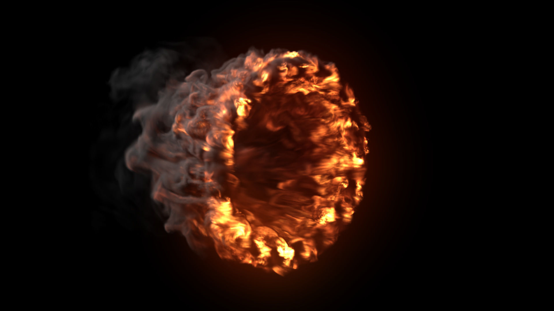 Fire Gate VDB looping sequence 10s 3D model animated | CGTrader