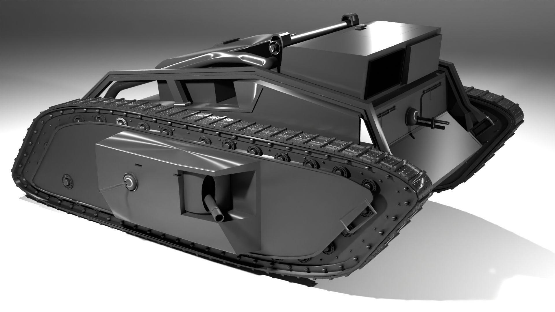 World war Tank 3d Print 3D model 3D printable | CGTrader