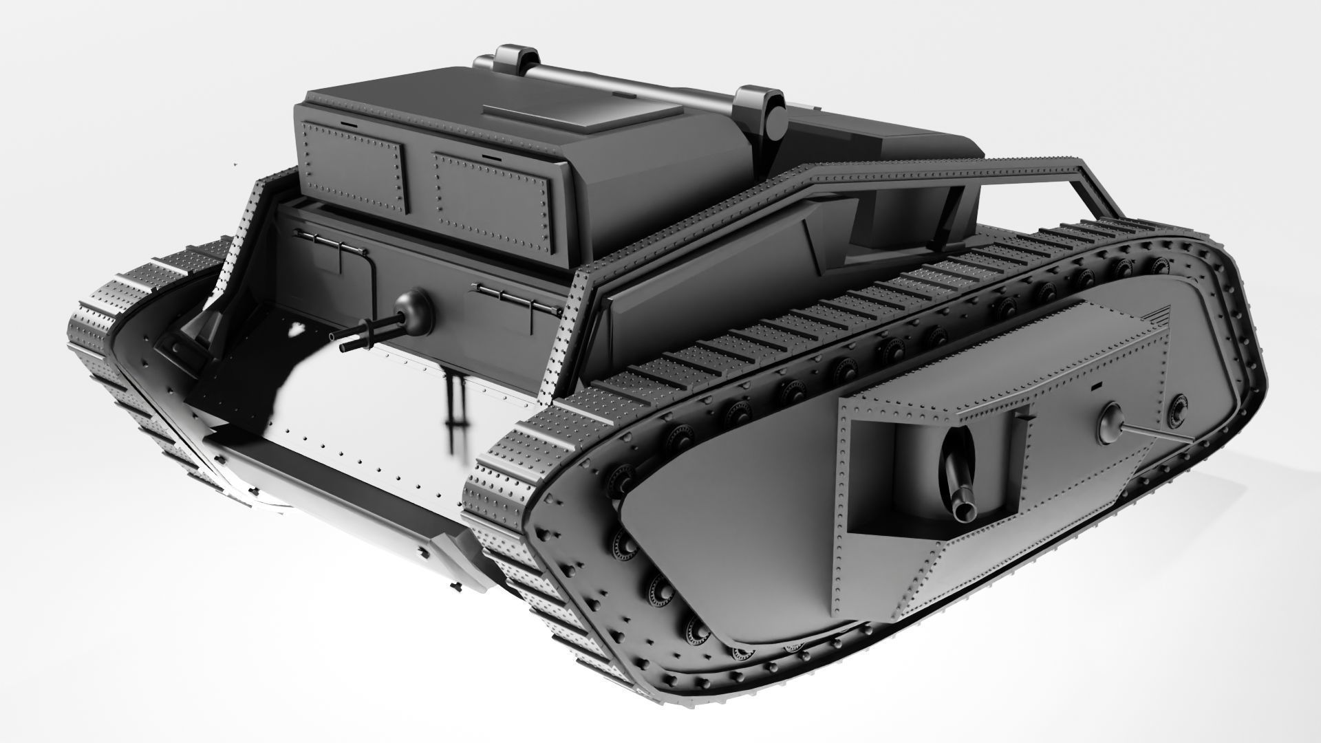 World war Tank 3d Print 3D model 3D printable | CGTrader