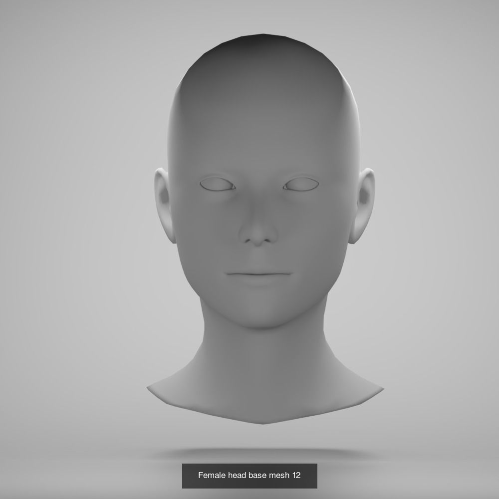 Base mesh 25 female heads 3D Model Collection | CGTrader