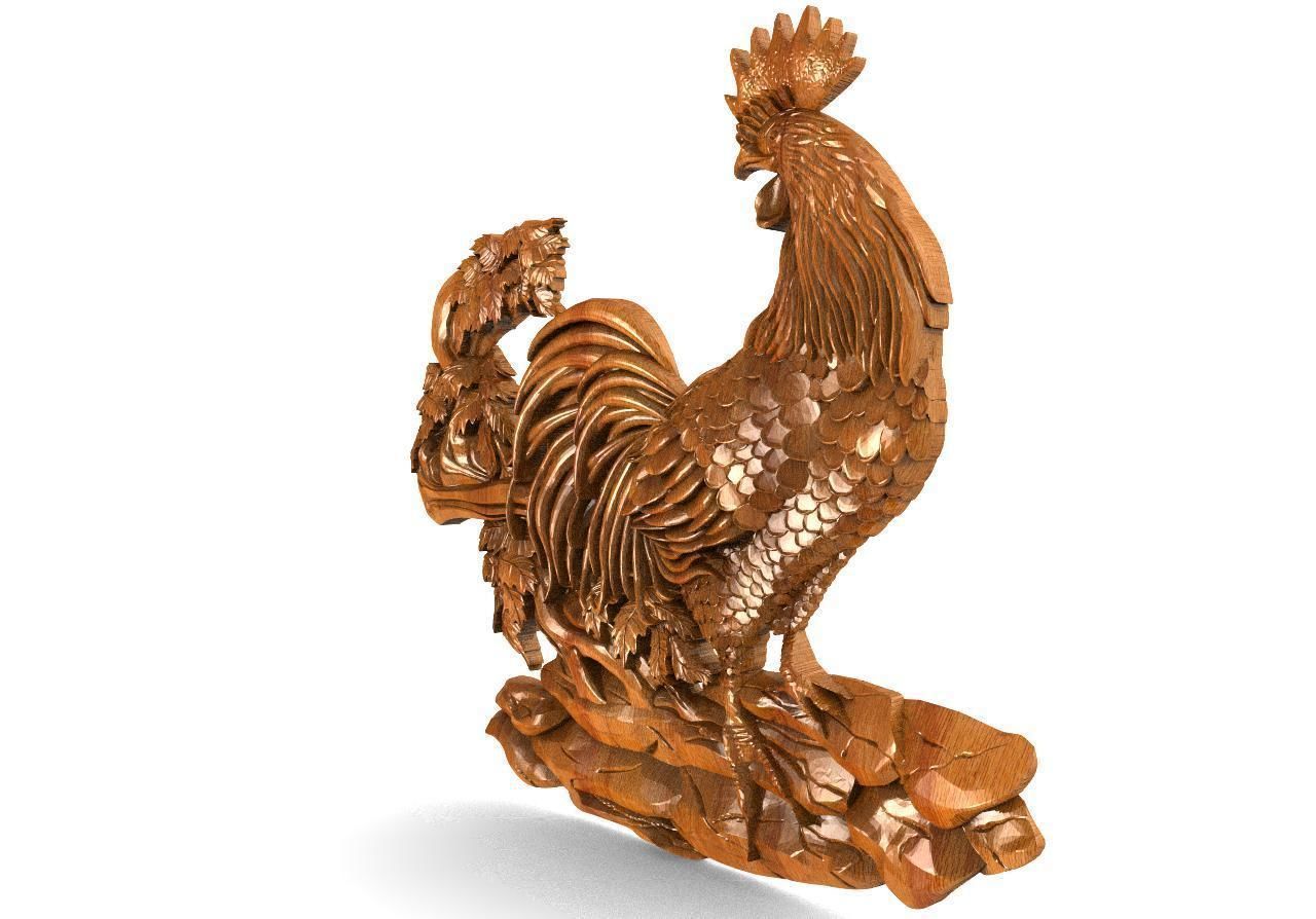 Rooster CNC 3D model 3D printable | CGTrader