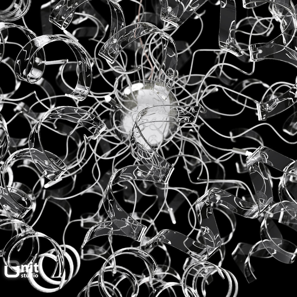 Pendant light Astro MetalLux 48 pieces 3D model | CGTrader