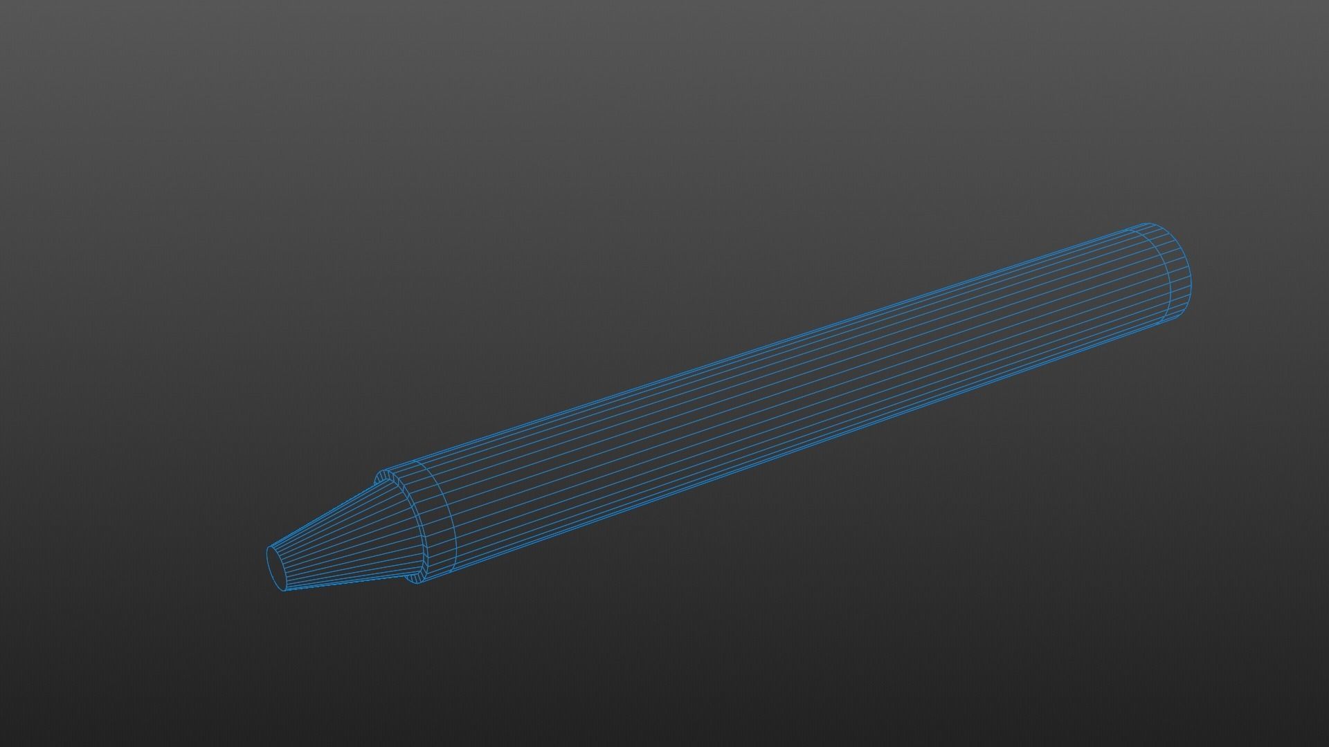 3D model Crayon Red and Blue VR / AR / low-poly | CGTrader