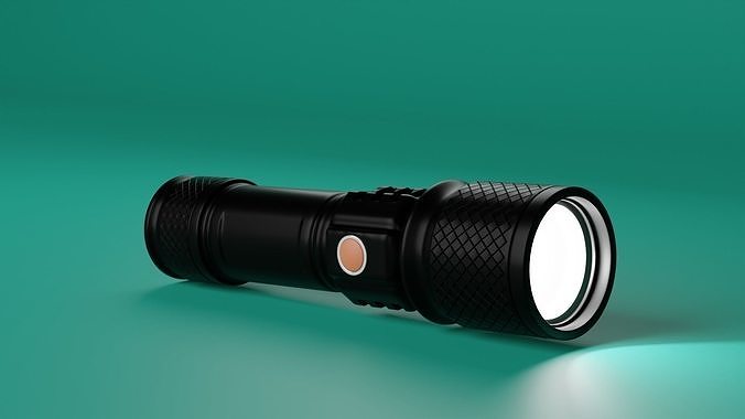 3D model Flashlight VR / AR / low-poly | CGTrader