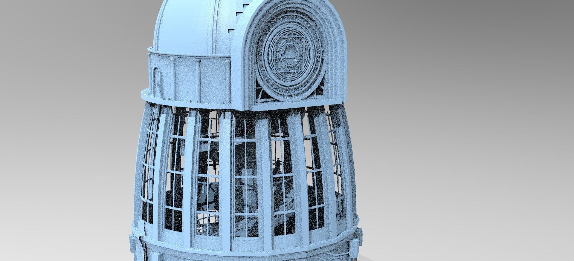 DR Strange Tower observatory With spiral stairs 3D model | CGTrader