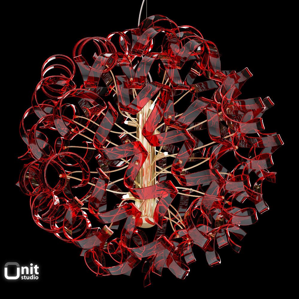 Pendant light Astro MetalLux 42 pieces 3D model | CGTrader