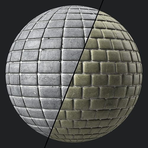 Texture Stone Wall Materials 56- By 2 Pattern Sbsar Pbr 4k Seamless VR ...