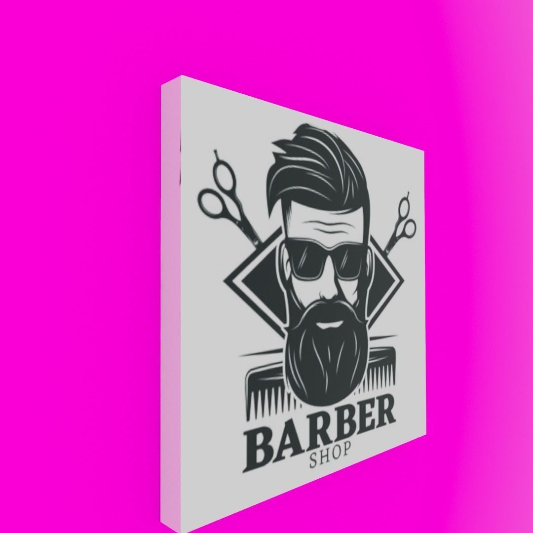 3D model Barber sign VR / AR / low-poly | CGTrader