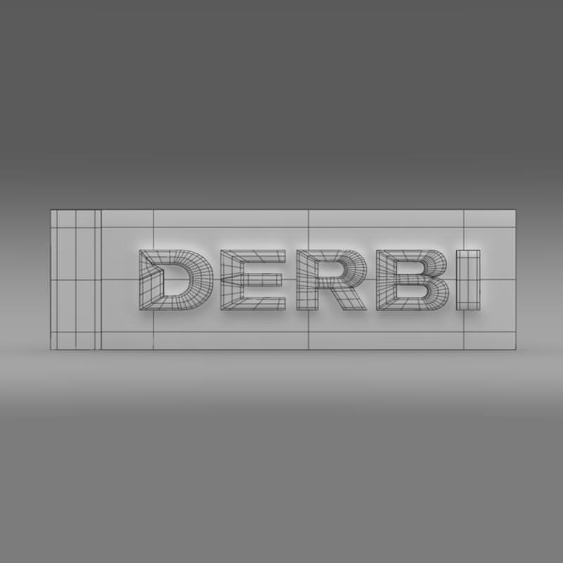Derbi Logo 3D model | CGTrader