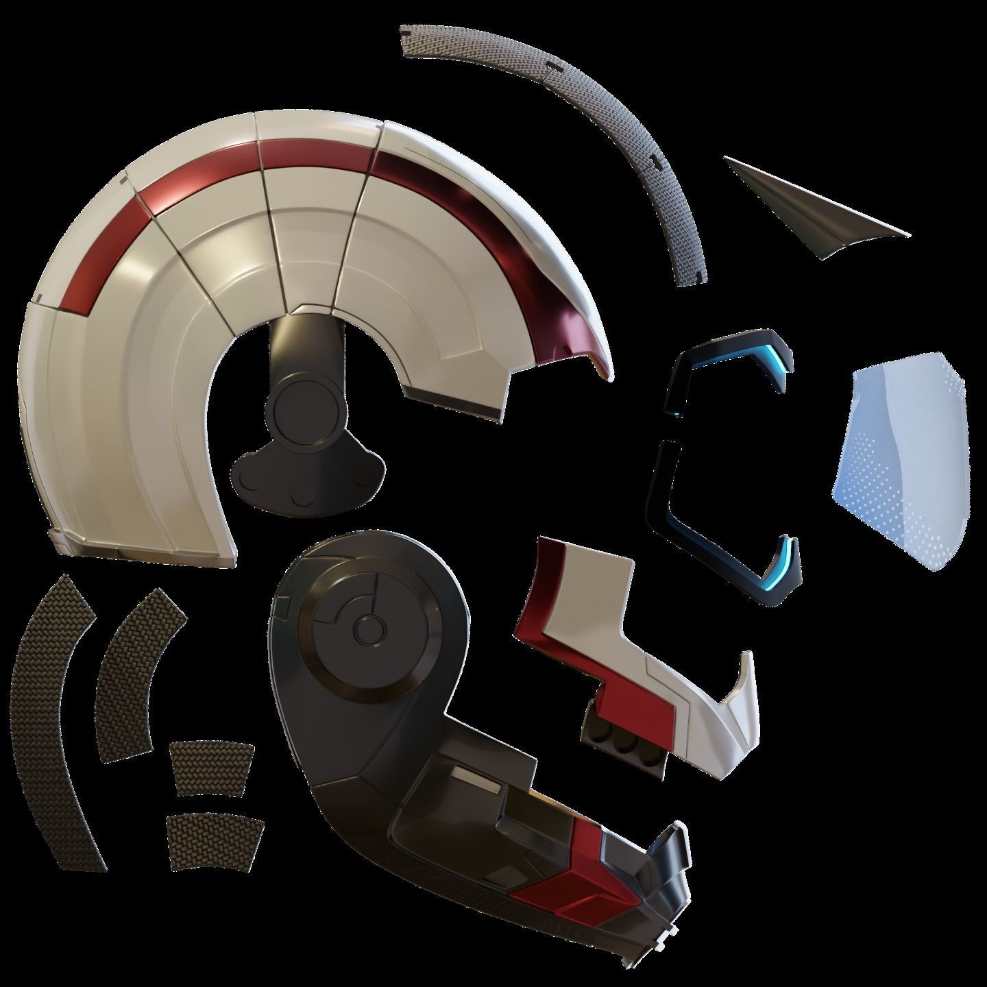 Ant Man endgame quantum time travel suit helmet 3D model 3D printable ...