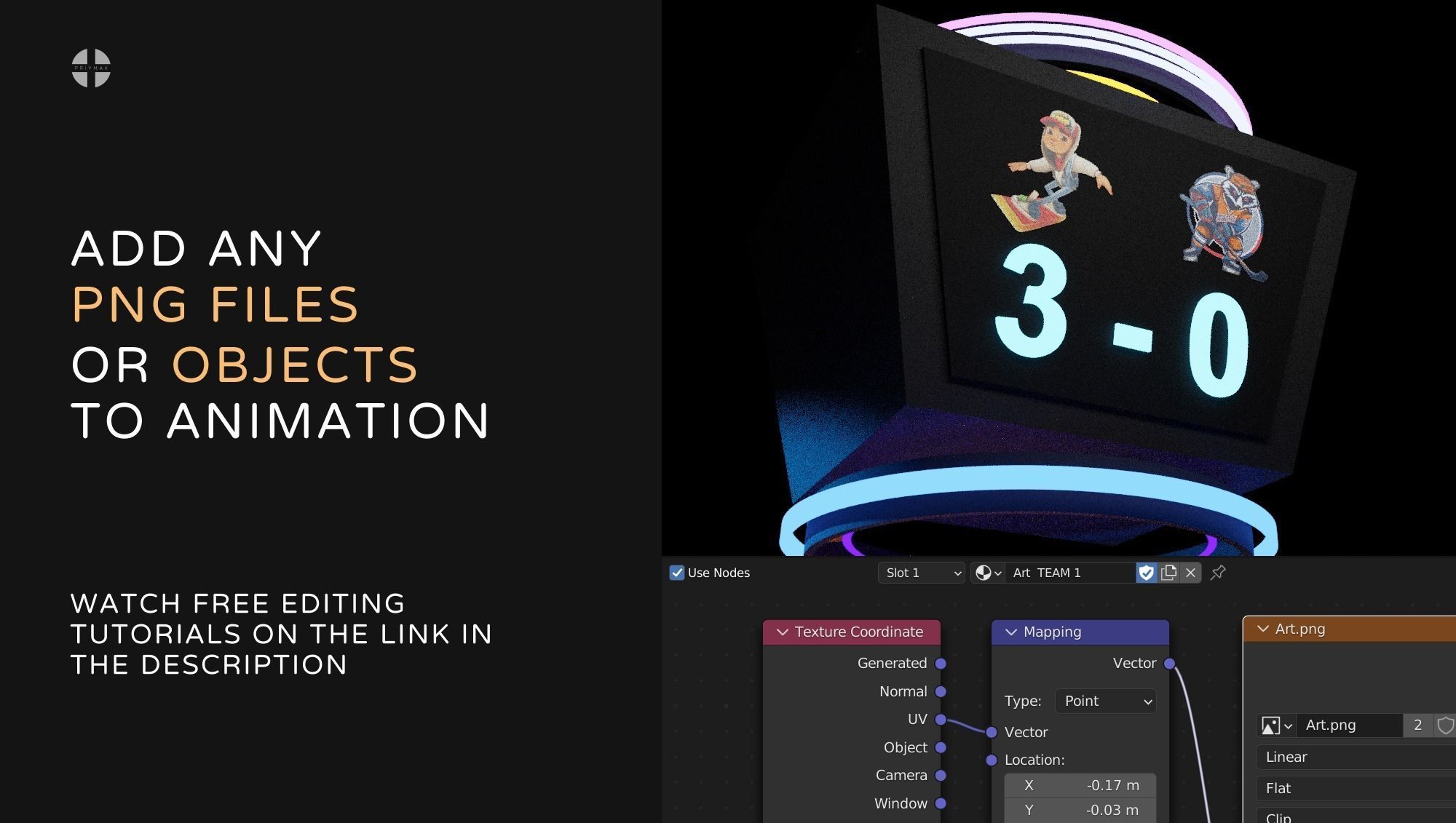 Hockey mini arena Blender animation template 3D model animated | CGTrader