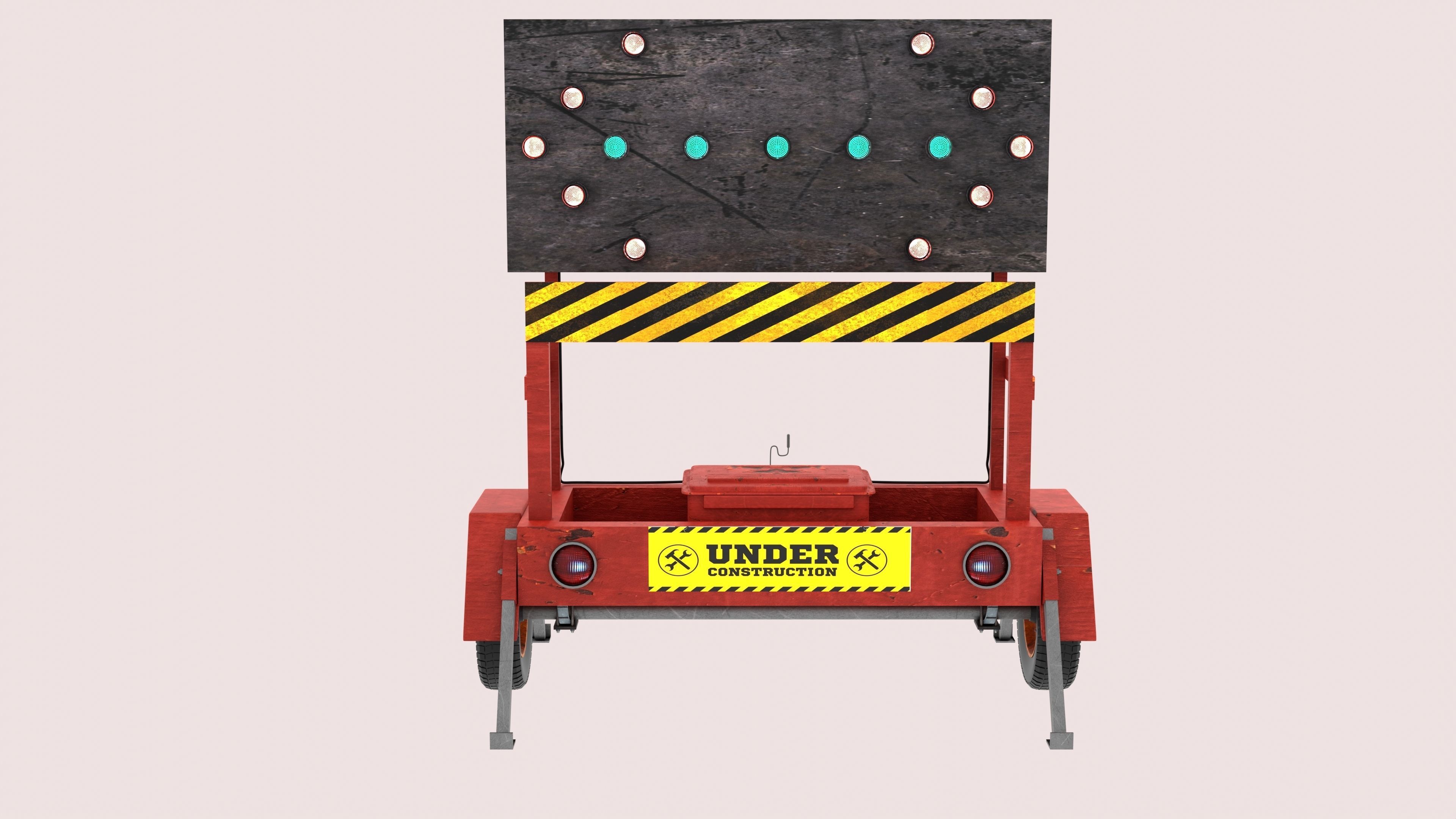 Roadblock Trailer 3D model | CGTrader