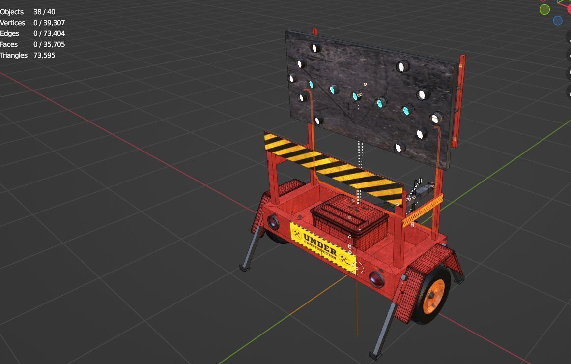 Roadblock Trailer 3D model | CGTrader