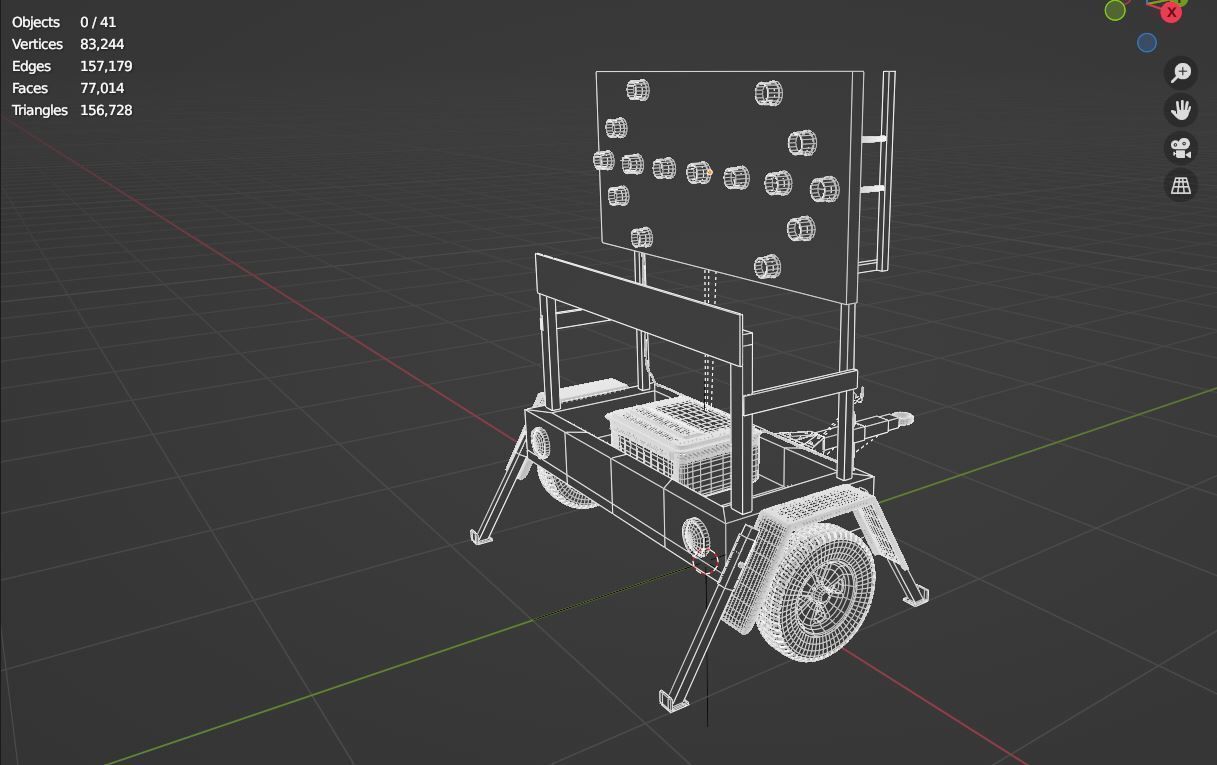 Roadblock Trailer 3D model | CGTrader