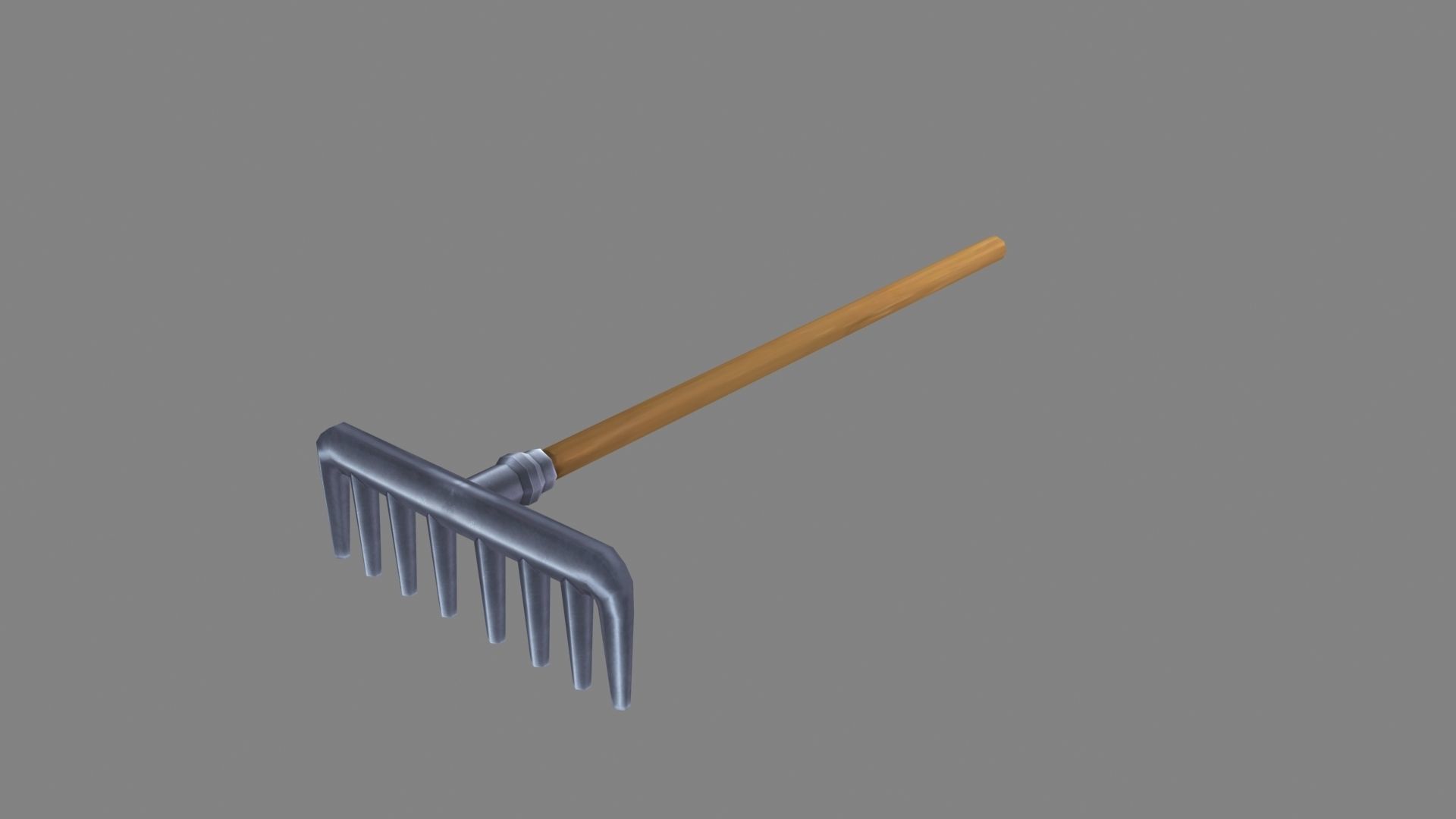 3D model Cartoon iron-toothed Rake VR / AR / low-poly | CGTrader