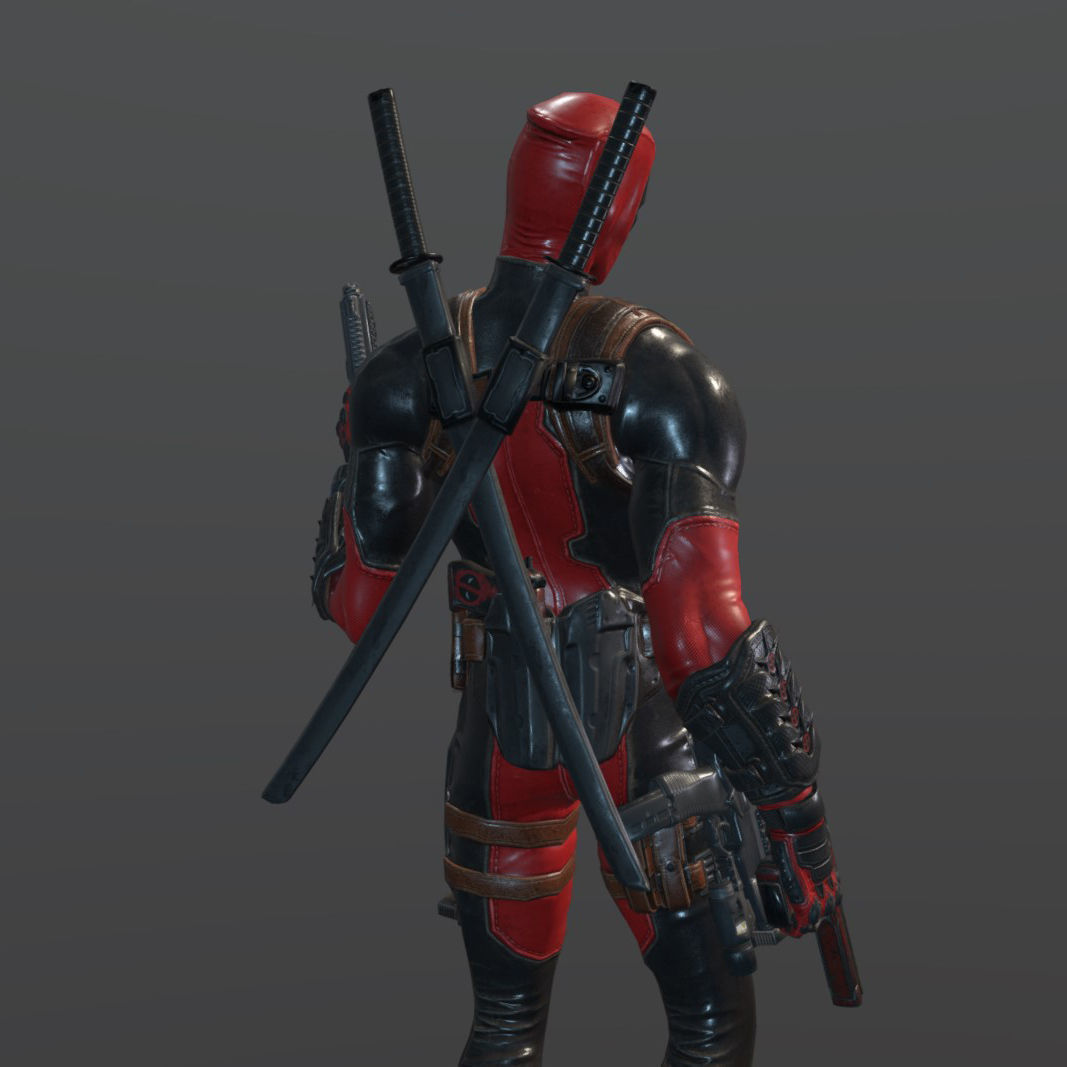 Deadpool Statues 3D Model Ready to Print STL 3D model 3D printable ...