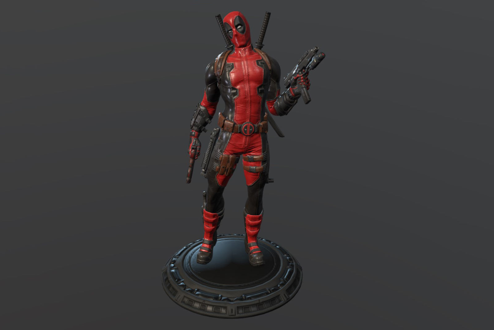 Deadpool Statues 3D Model Ready to Print STL 3D model 3D printable ...