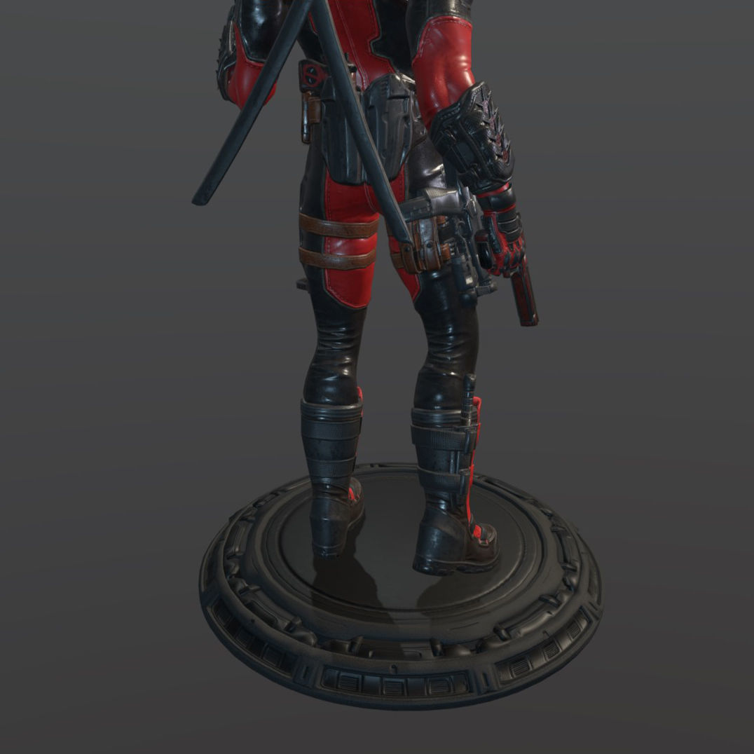 Deadpool Statues 3D Model Ready to Print STL 3D model 3D printable ...