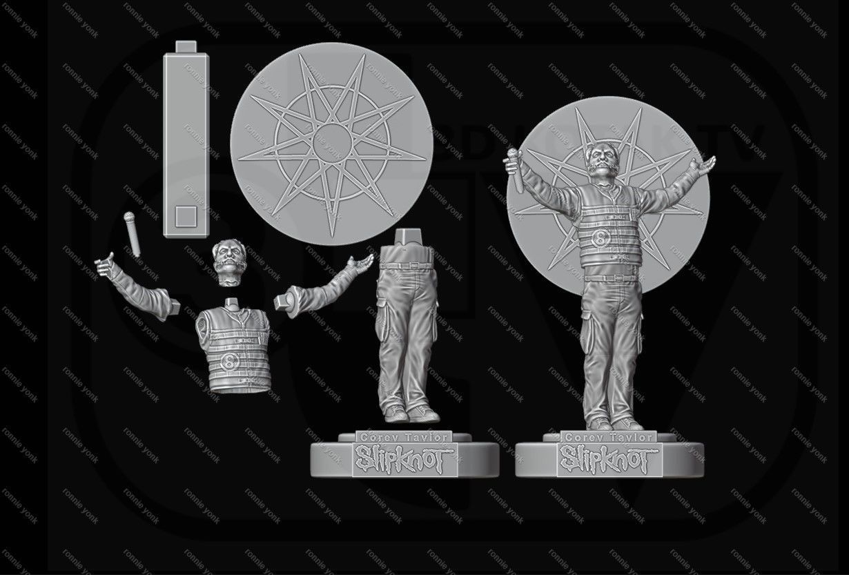 corey taylor slipknot - 3dprinting 3D model 3D printable | CGTrader