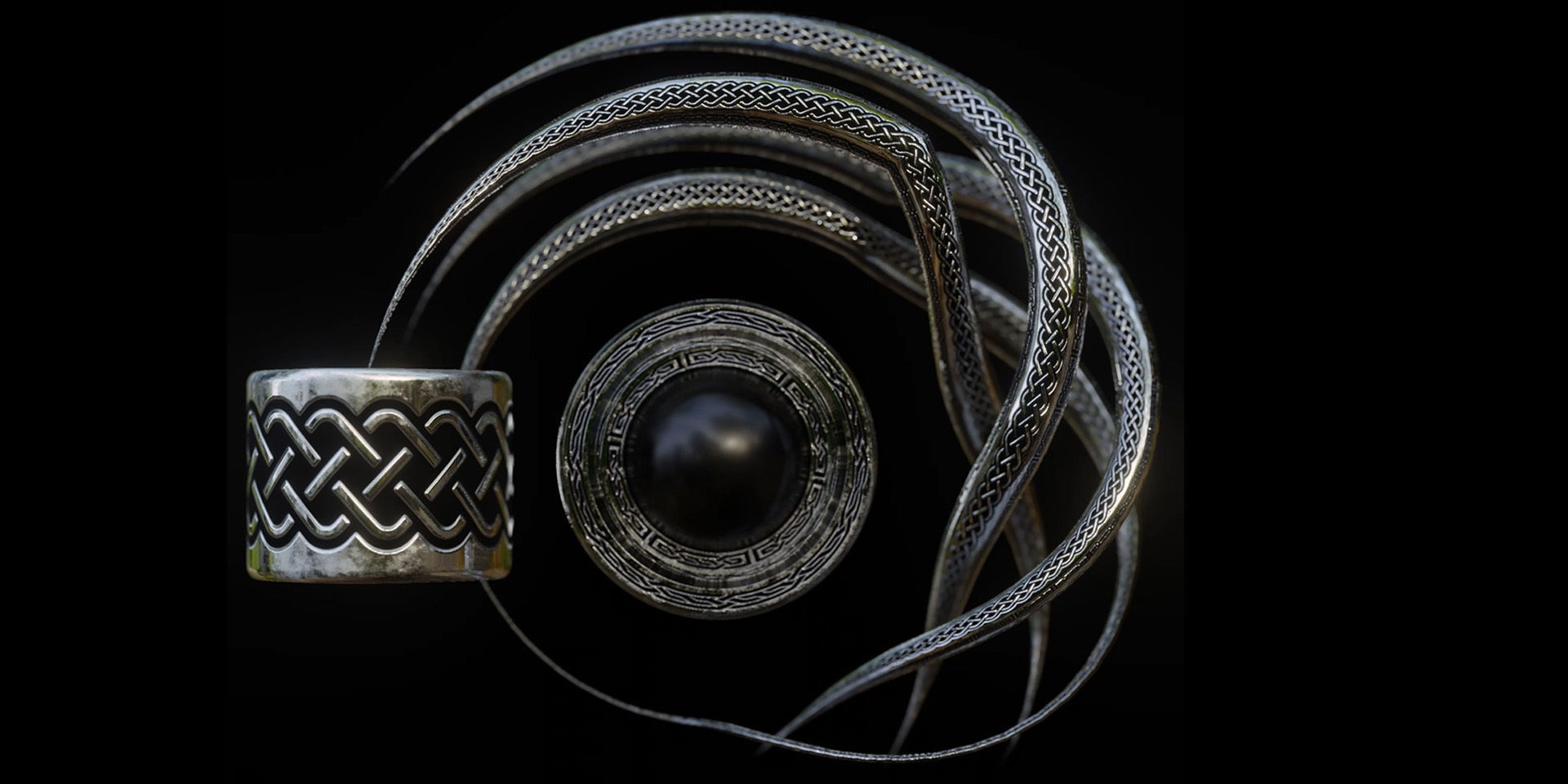 The Ring Spline Based Curl And Swirl In Geometry Nodes 3d Model