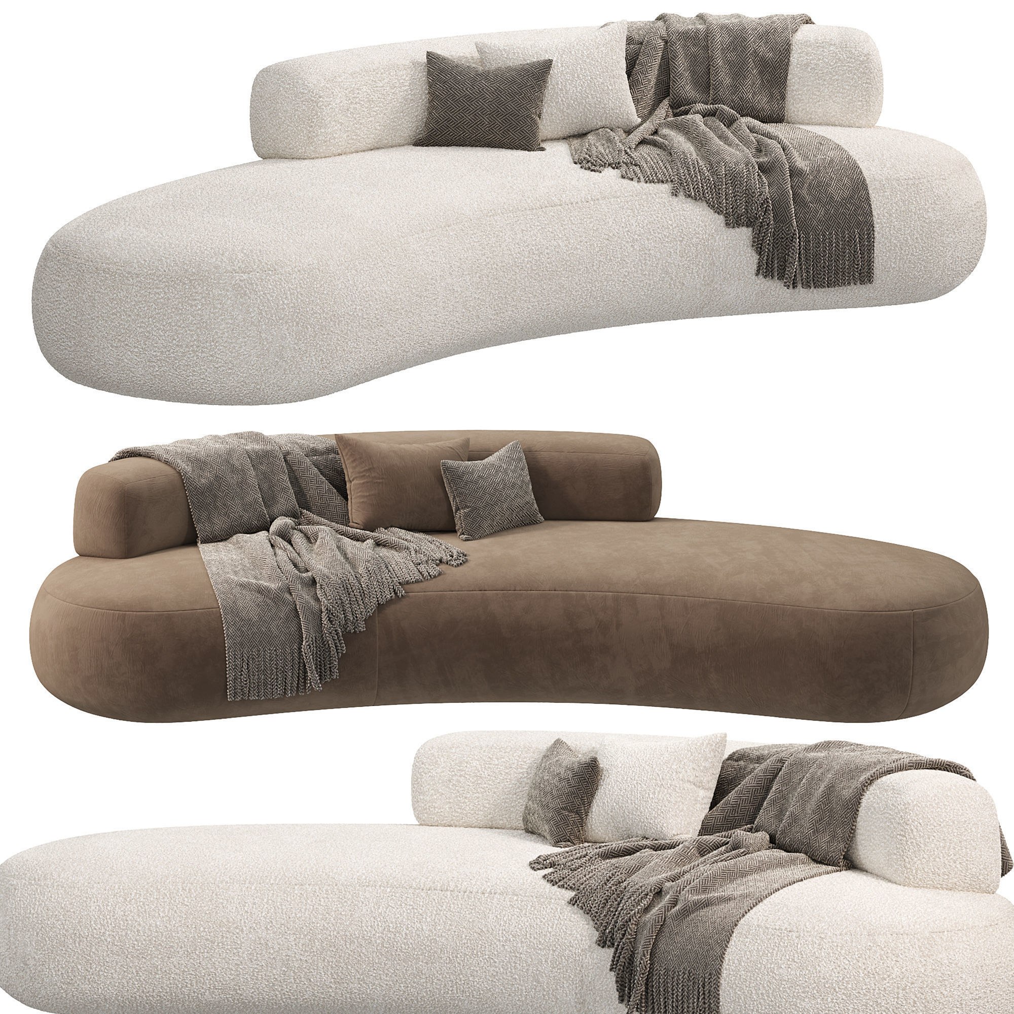 Bubble Rock Sofa by Living Divani 3D model | CGTrader