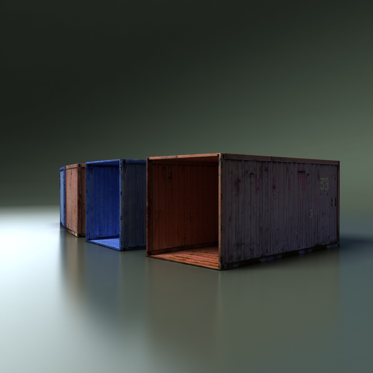 3D model Cargo Container VR / AR / low-poly | CGTrader