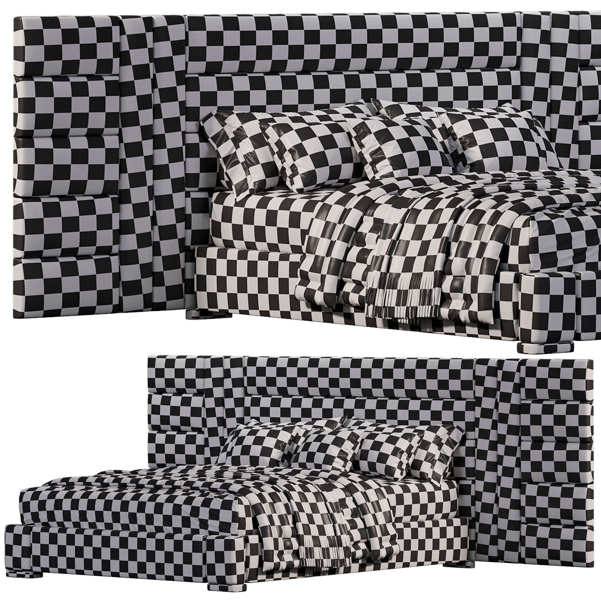 Mascari Bed By Grand Italia 3D model | CGTrader