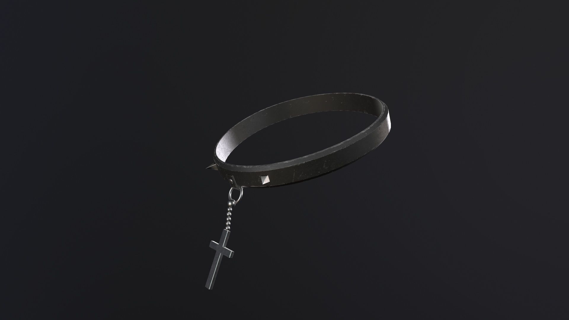 3D model Cross Neck Collar PBR VR / AR / low-poly | CGTrader