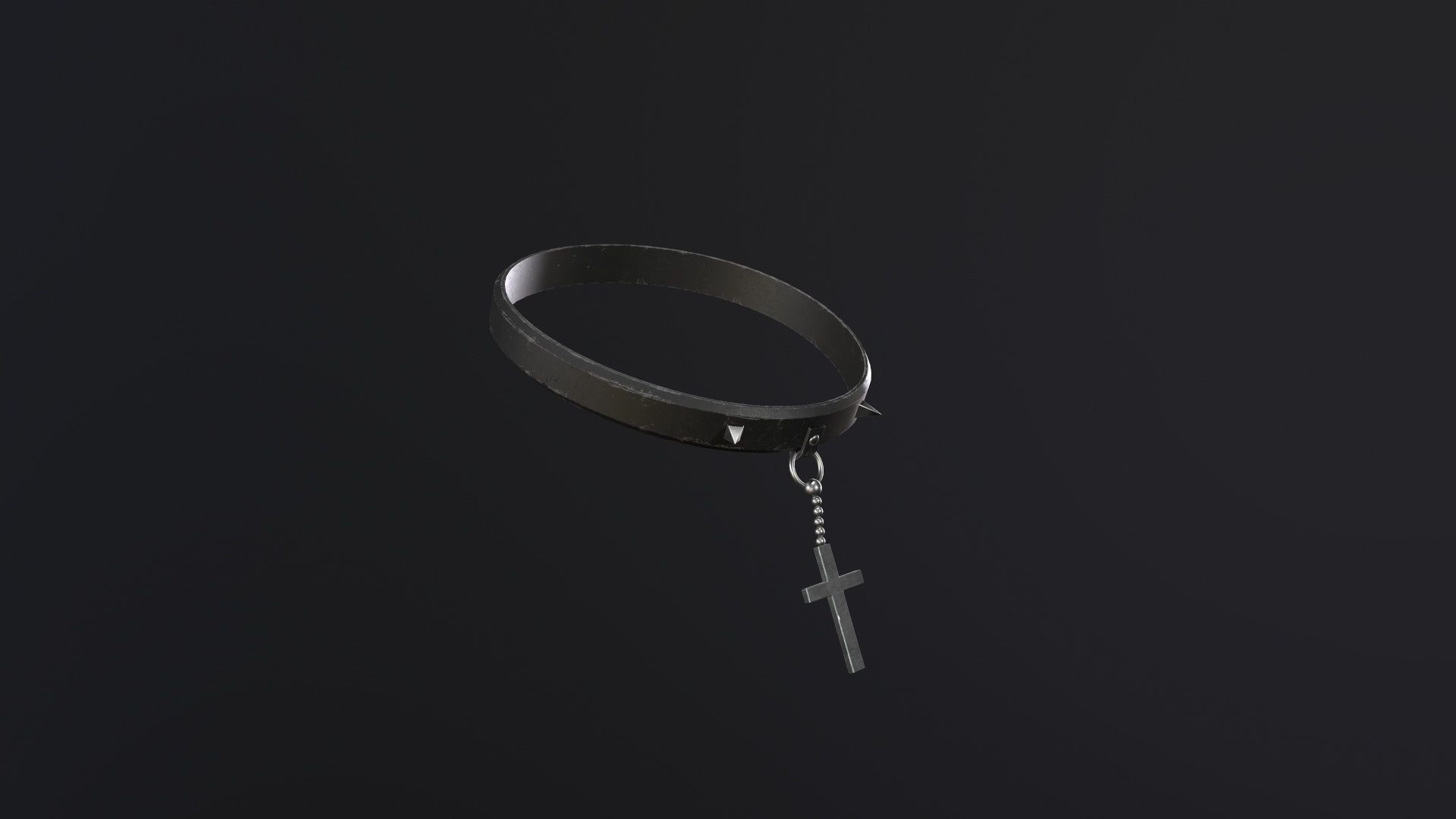 3D model Cross Neck Collar PBR VR / AR / low-poly | CGTrader