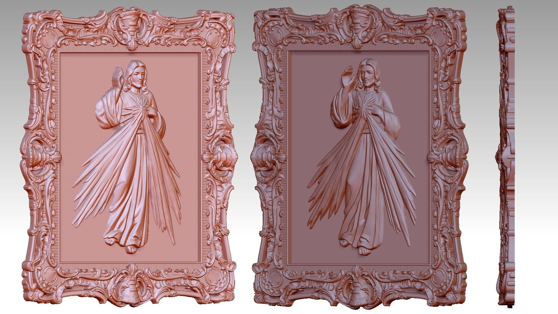 Devine Mercy Reliefs 3D model 3D printable | CGTrader