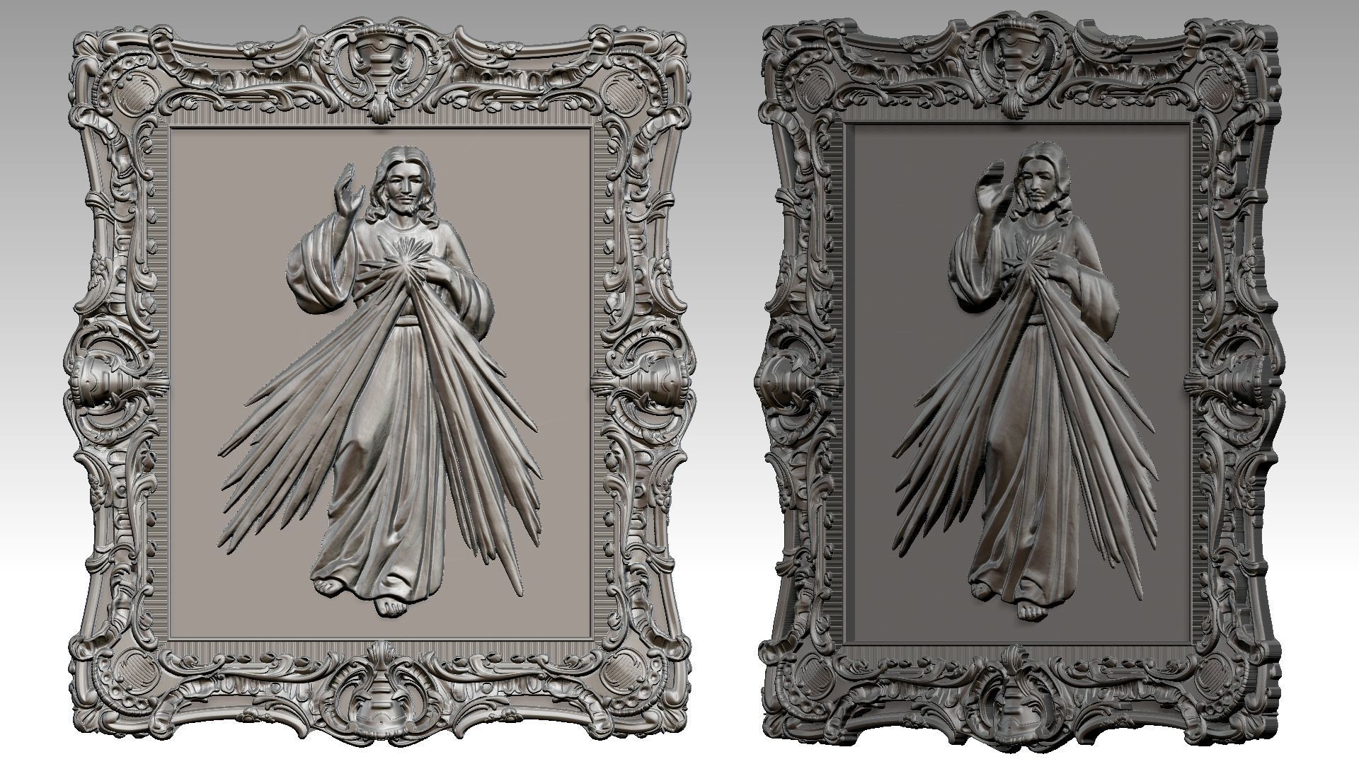 Devine Mercy Reliefs 3D model 3D printable | CGTrader