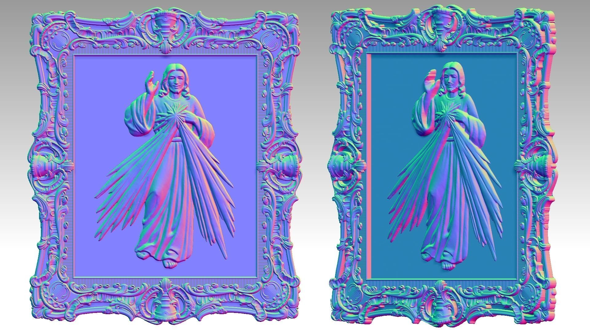 Devine Mercy Reliefs 3D model 3D printable | CGTrader