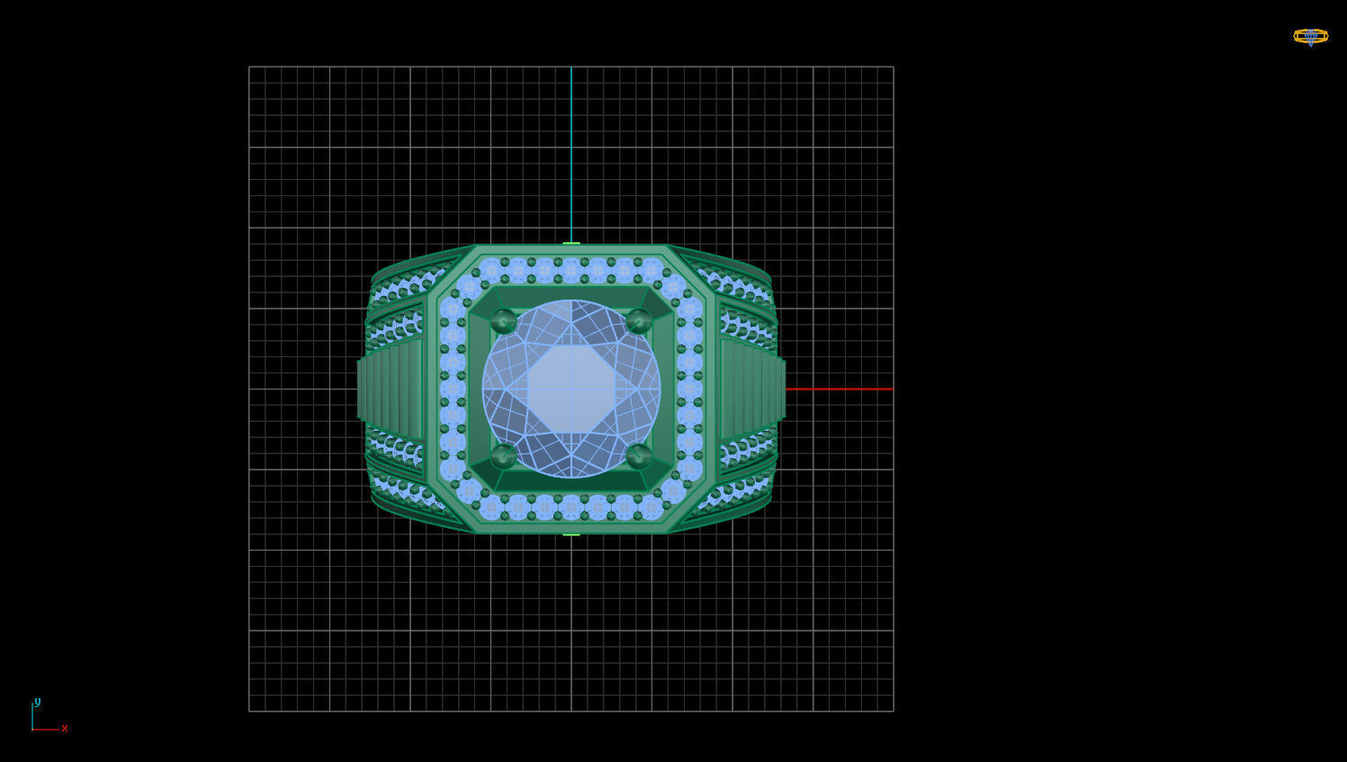 RING MEN DIAMOND 3D model 3D printable | CGTrader