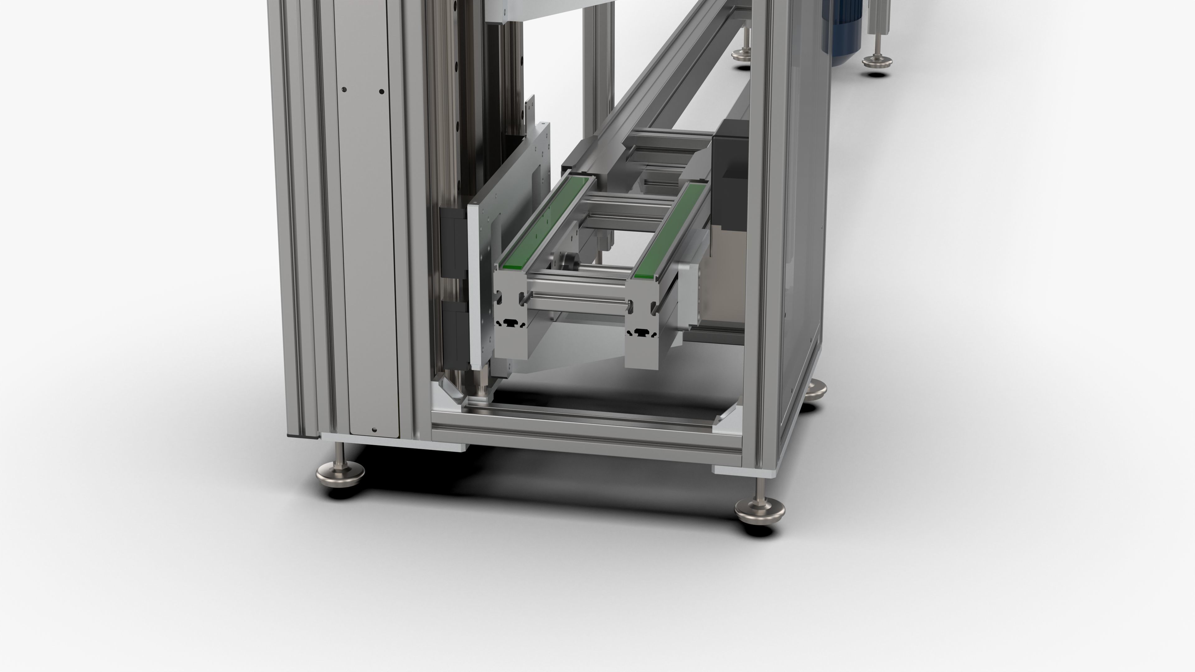 Double Speed Chain Line with Elevator 3D model | CGTrader
