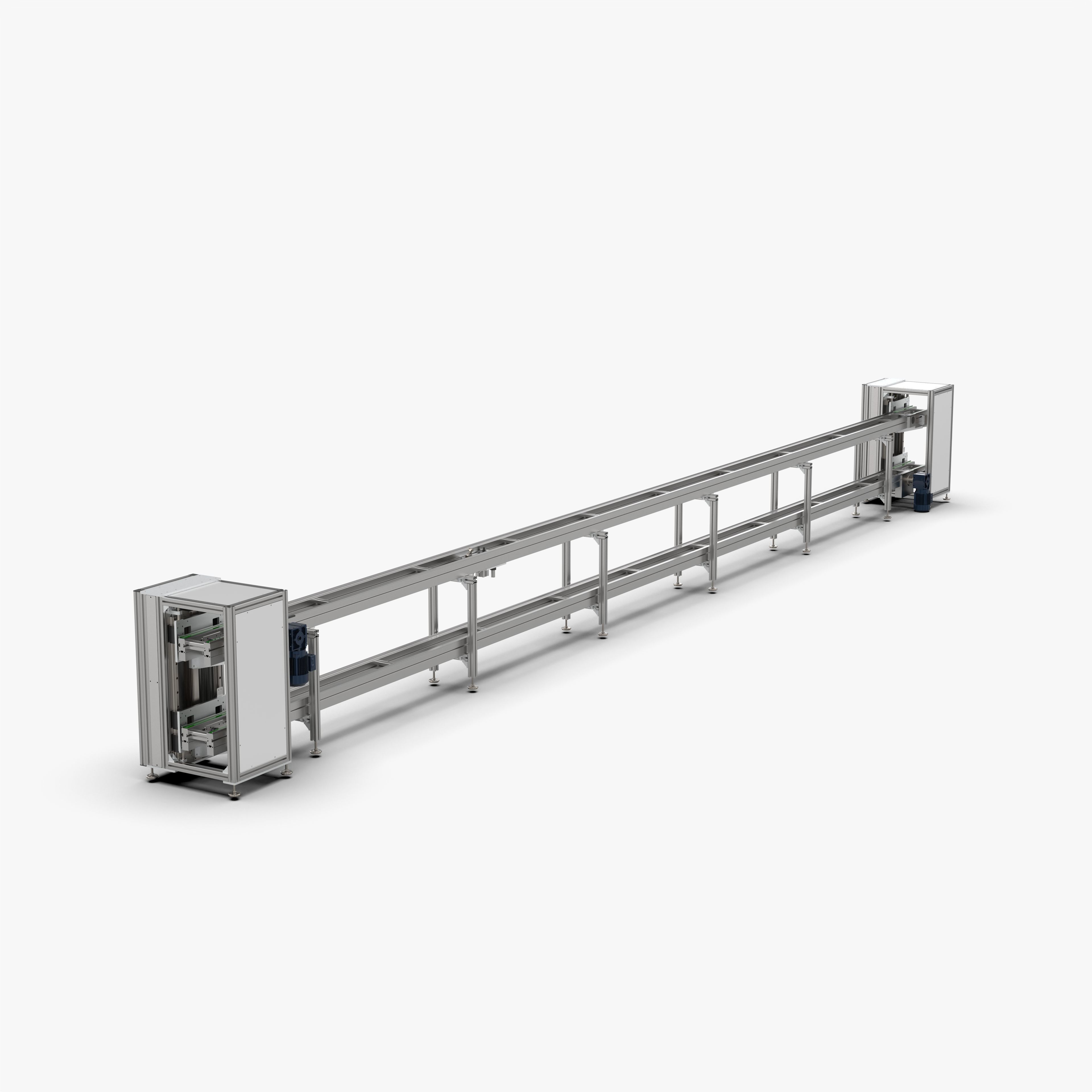 Double Speed Chain Line with Elevator 3D model | CGTrader
