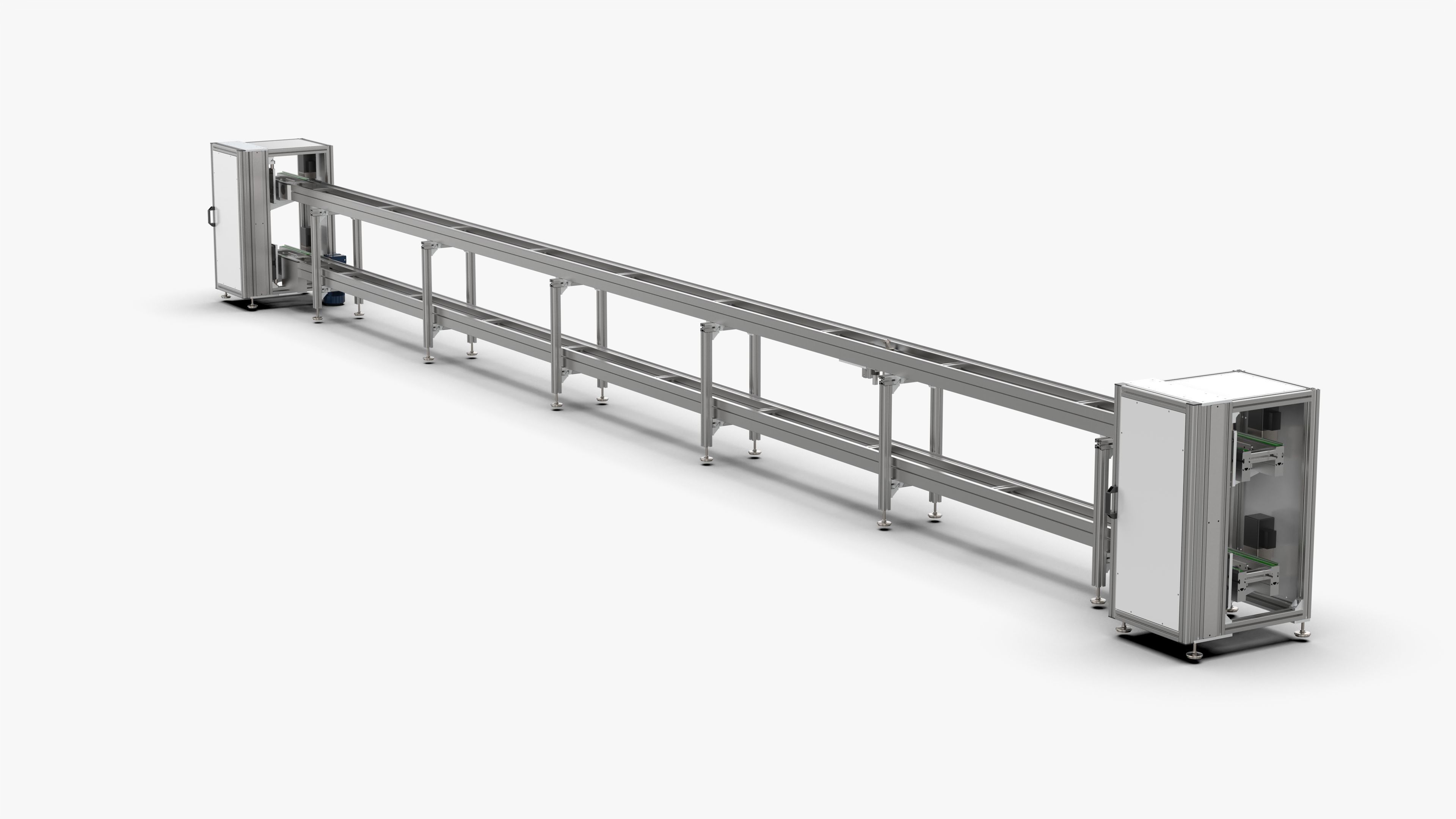 Double Speed Chain Line with Elevator 3D model | CGTrader