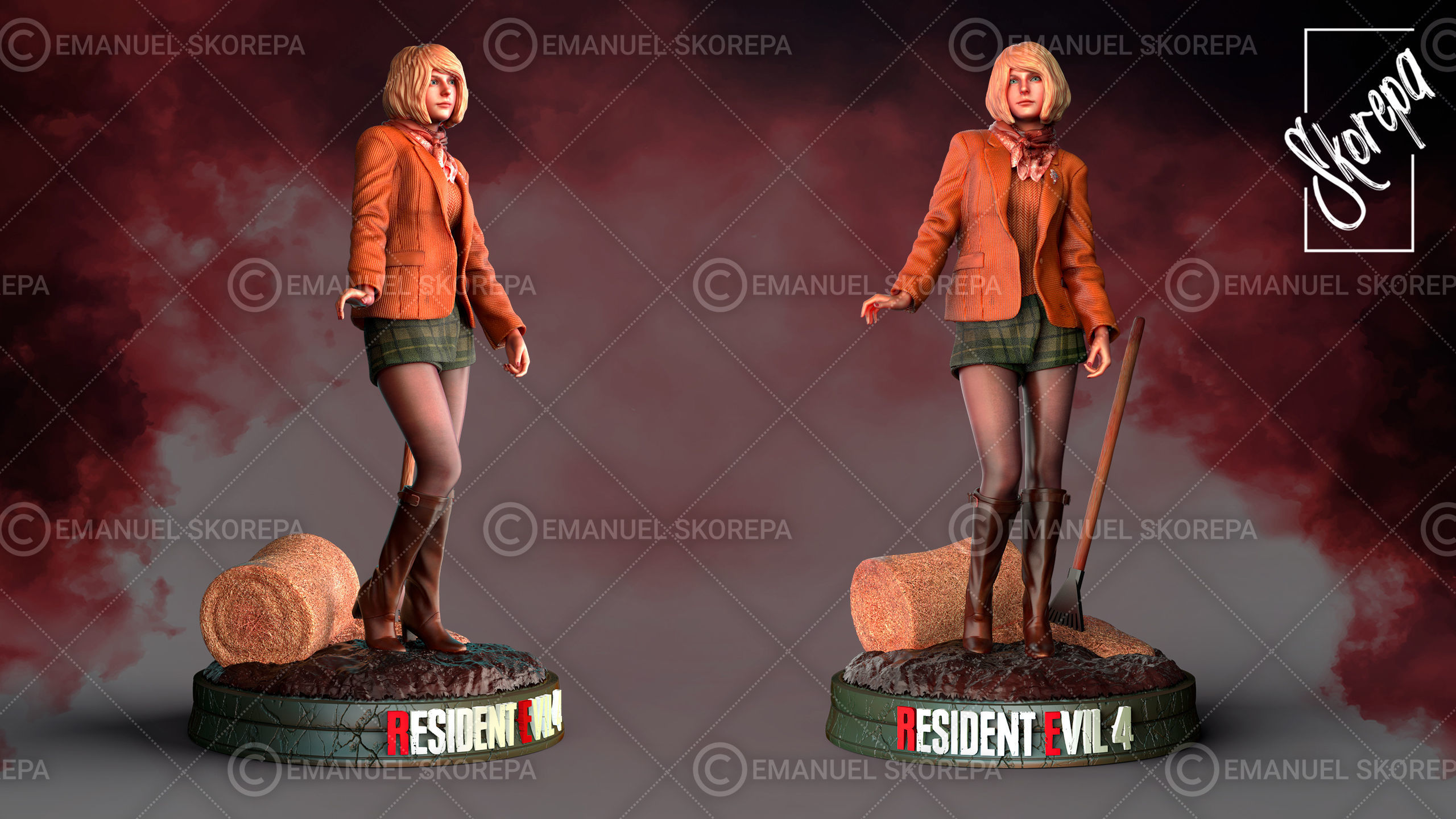 ASHLEY GRAHAM RE4 REMAKE 3D model 3D printable | CGTrader