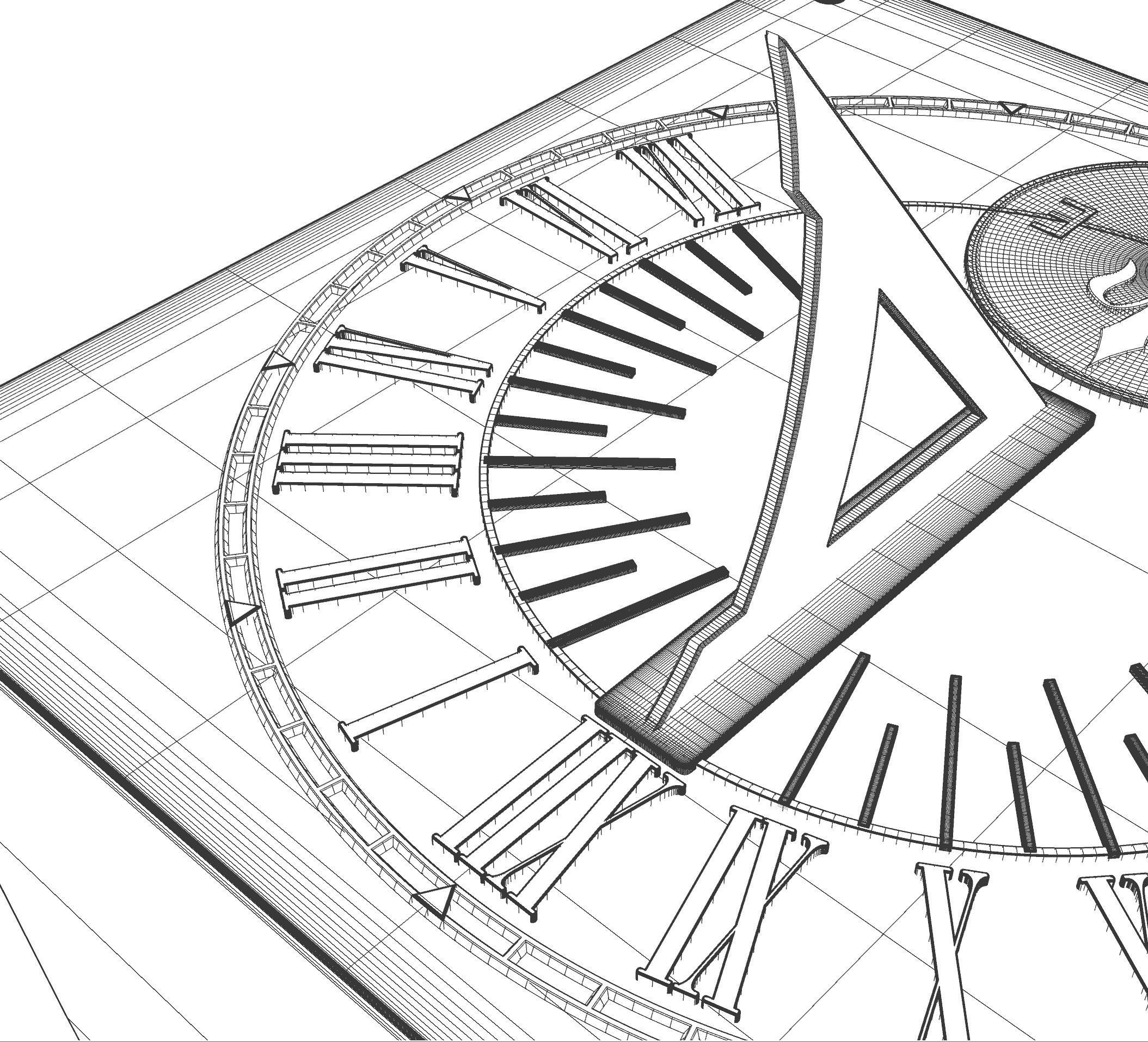 Brass Sundial And Concrete Plinth 3D model | CGTrader