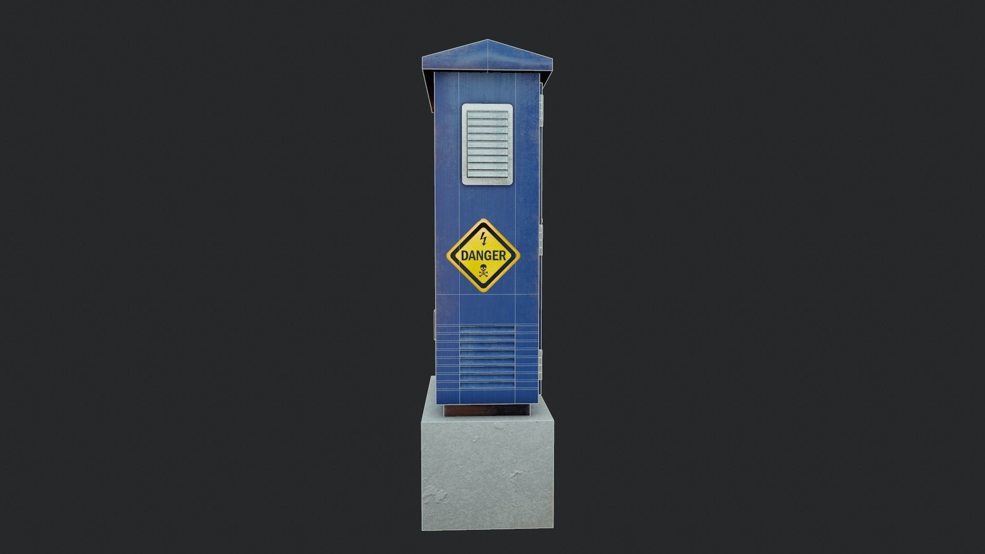 3D model Street Utility Box - Tutorial Included VR / AR / low-poly ...