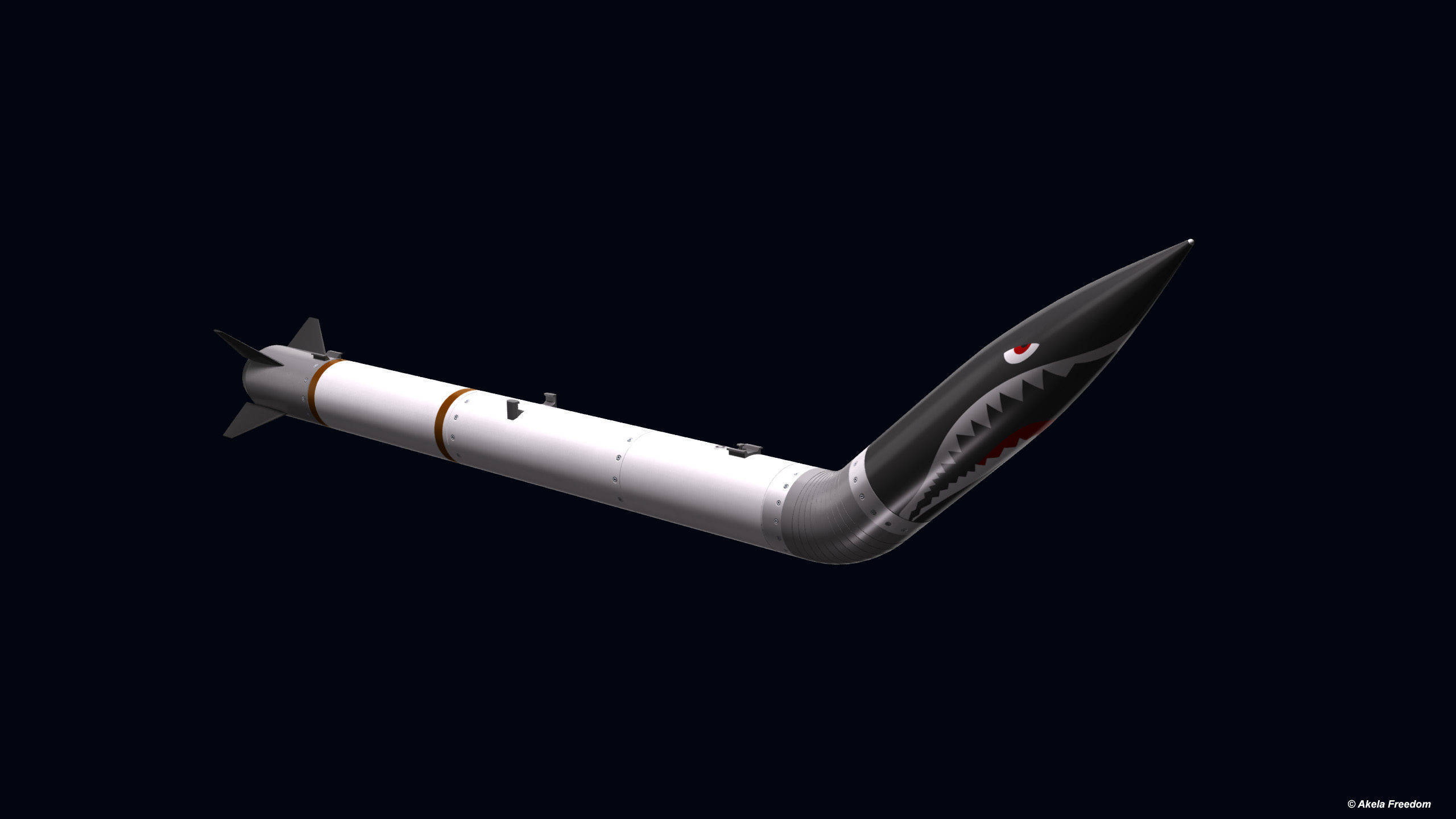 MUTANT Missile 3D model animated | CGTrader