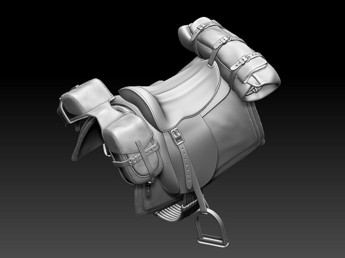 saddle 3D model 3D printable | CGTrader