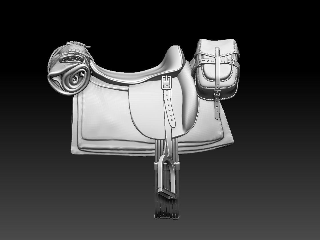 saddle 3D model 3D printable | CGTrader