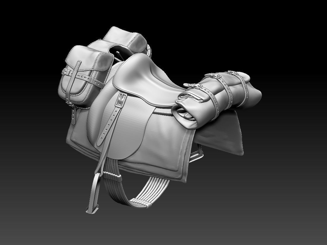 saddle 3D model 3D printable | CGTrader