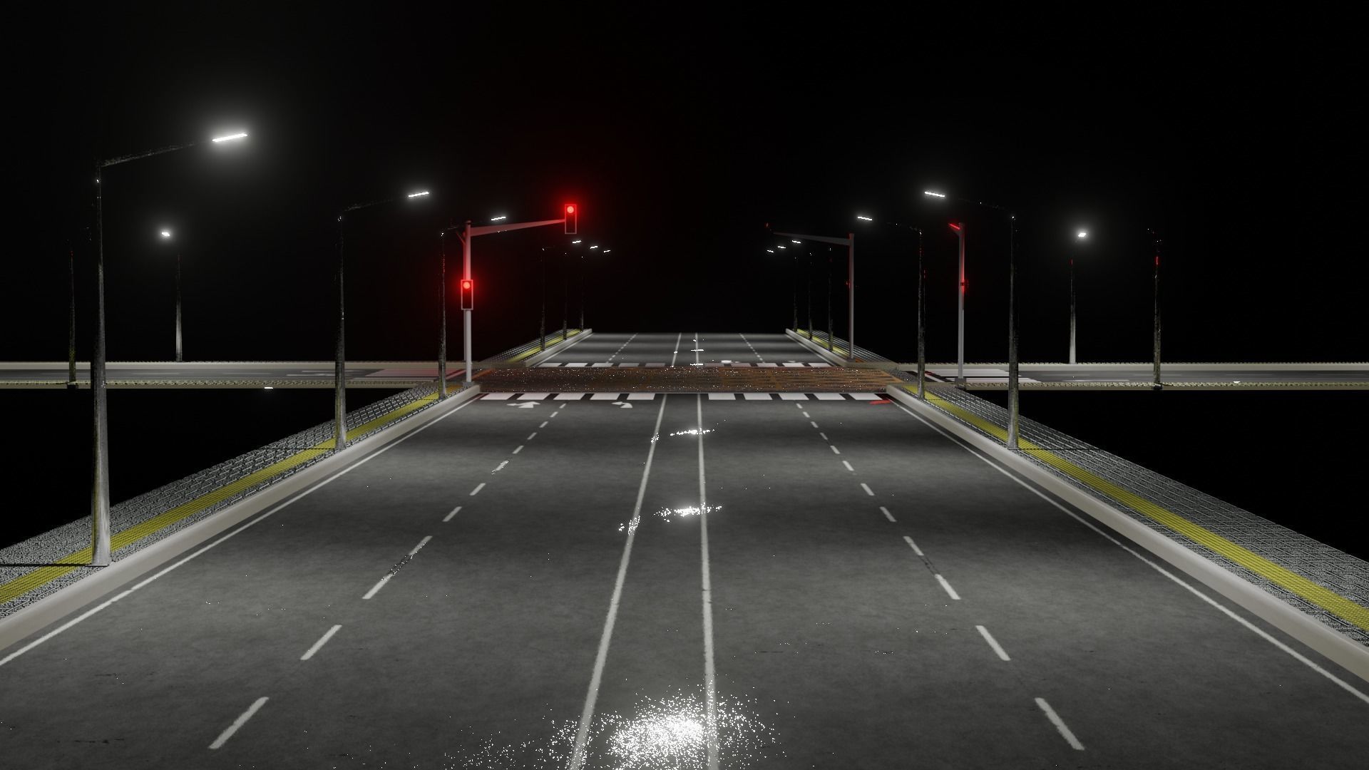 Road Junction free 3D model | CGTrader