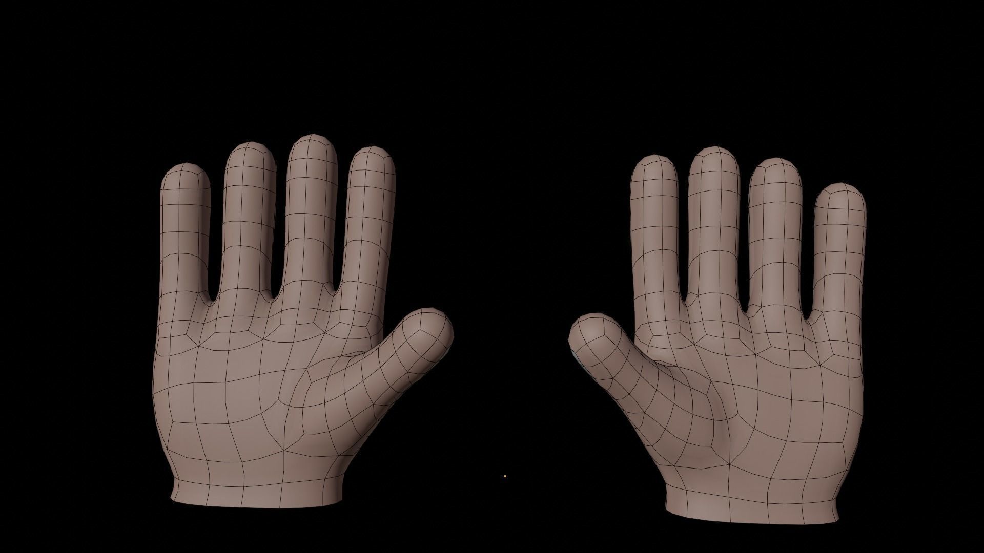 5 finger Hand low poly 3D model | CGTrader