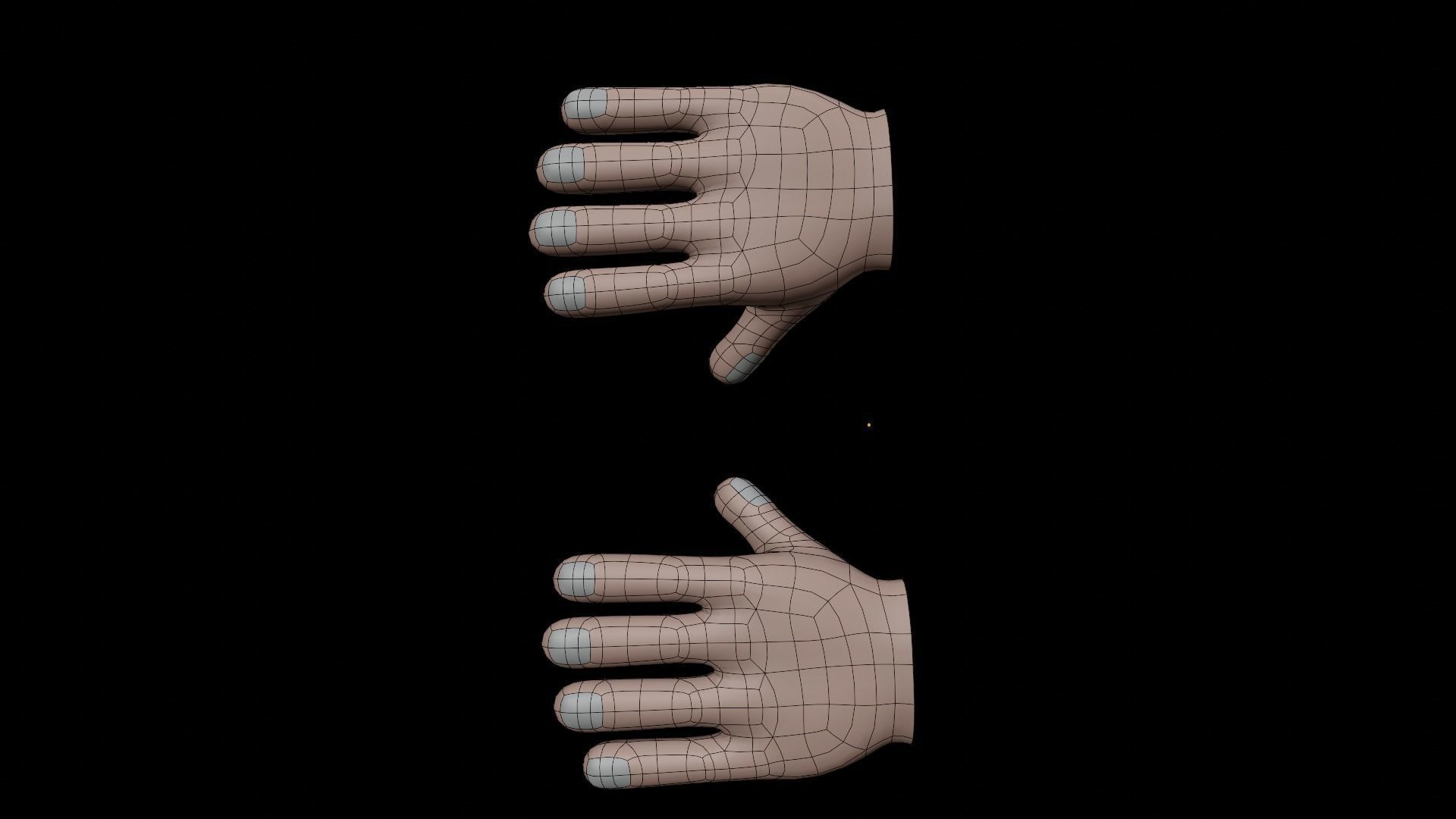 5 finger Hand low poly 3D model | CGTrader